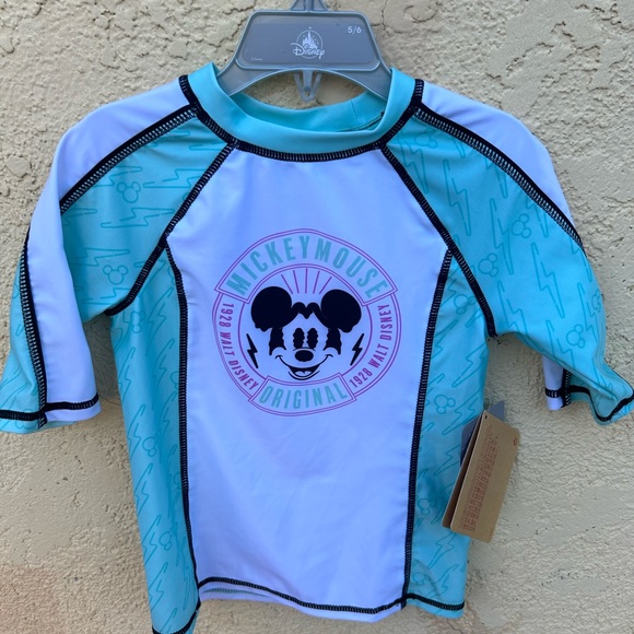 Disney | Swim | Disney Mickey Mouse Rash Guard For Boys Nwt | Poshmark
